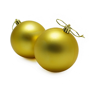 Новогодний шар Золото матовый УЦЕНКА 191778-A купить - БРАВО